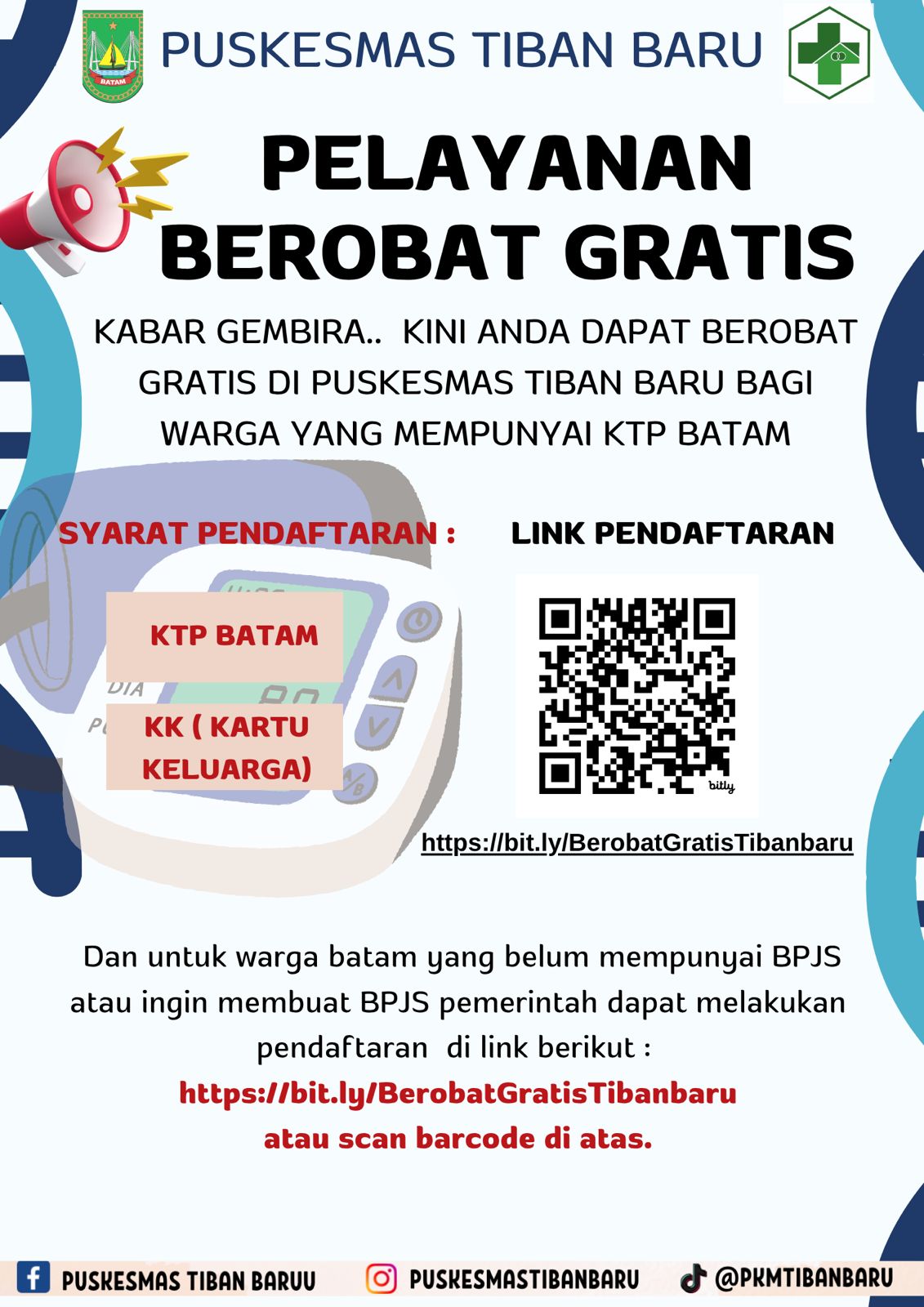 PUSKESMAS TIBAN BARU KOTA BATAM – Motto : Kesehatan Anda Prioritas Kami